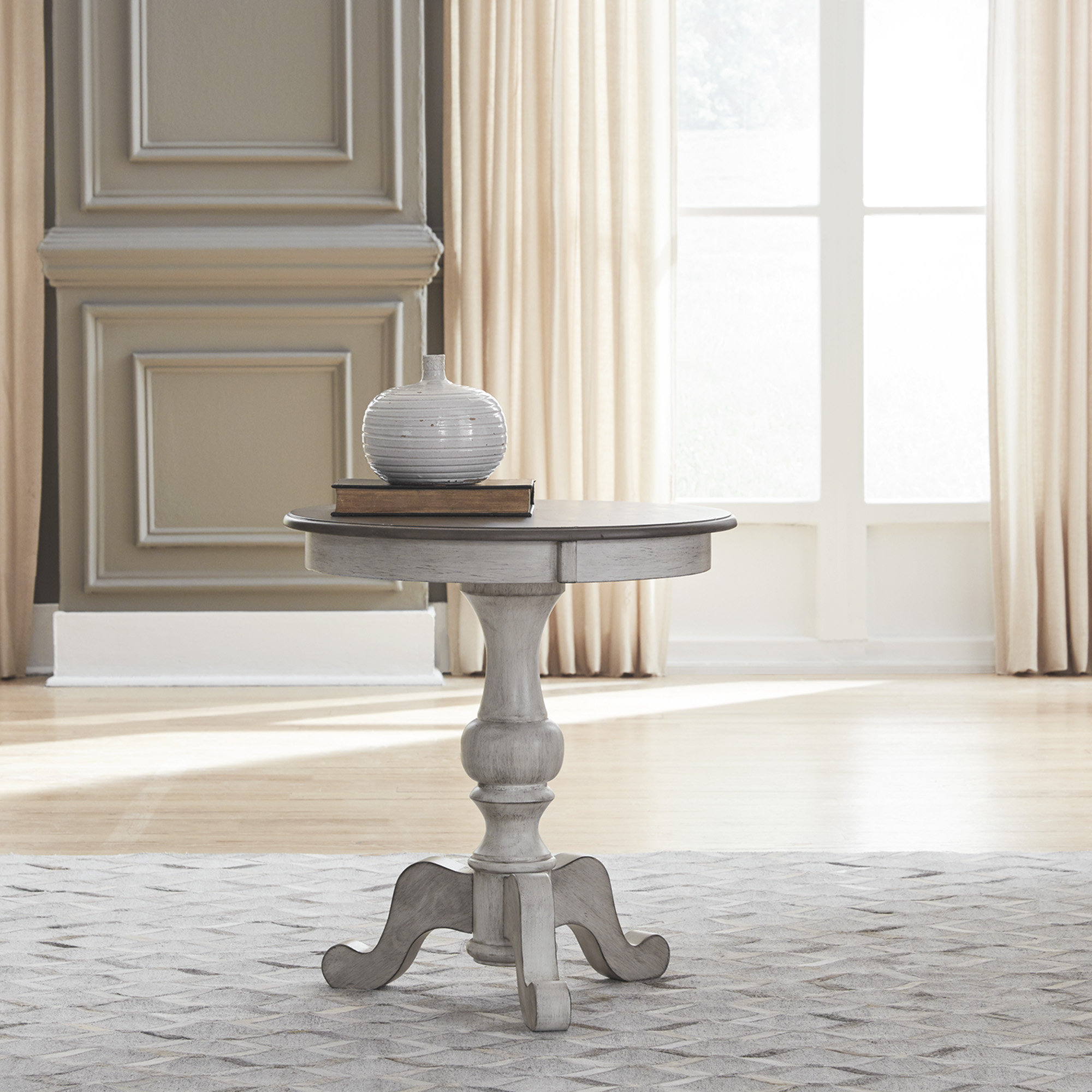 Pedestal round end table store