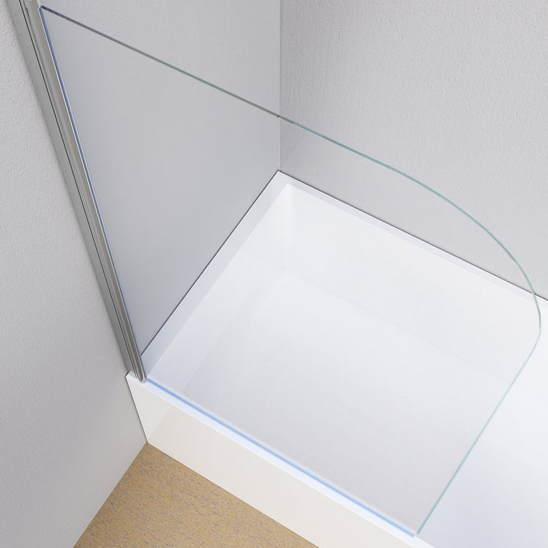 CKB 35" W x 55" H Frameless Tub Door & Reviews | Wayfair