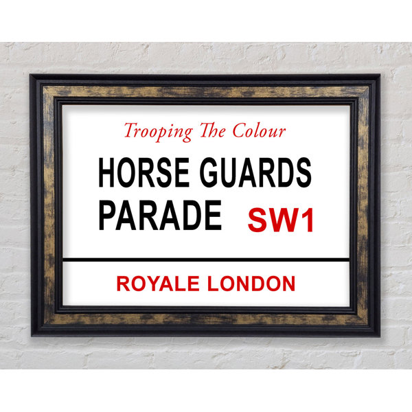 Bright Star Horse Guards Parade Signs - Single Picture Frame Typography ...