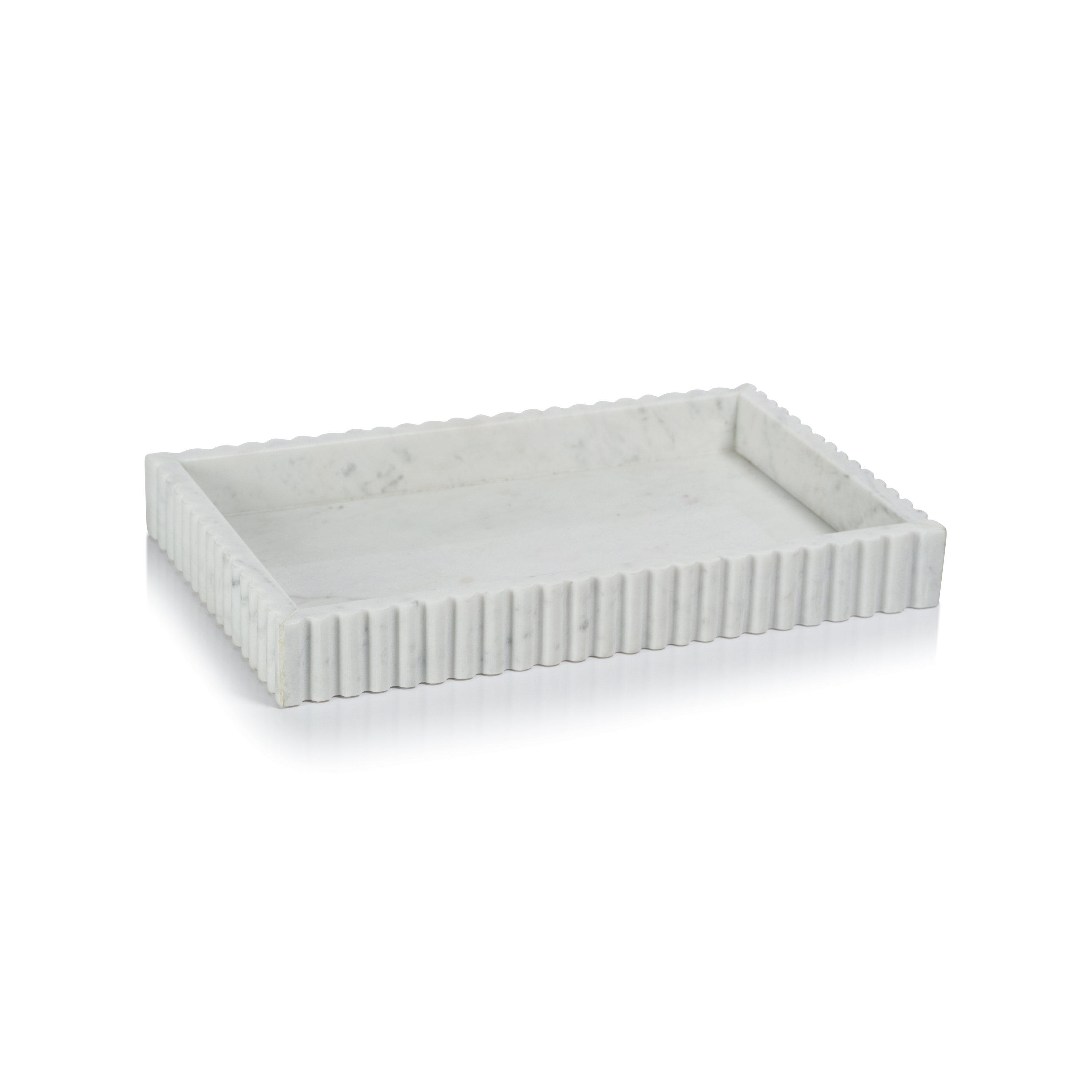 Ivy Bronx Verner Marble Bathroom Tray | Wayfair