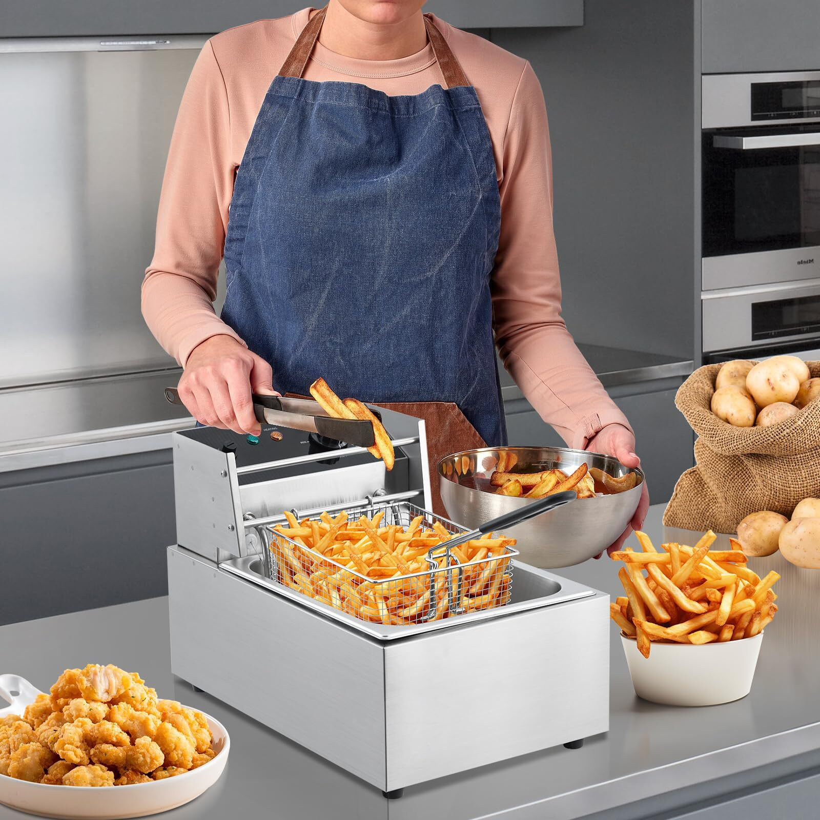 Zstar 6L Commercial Deep Fryer, Temperature Control - Wayfair Canada