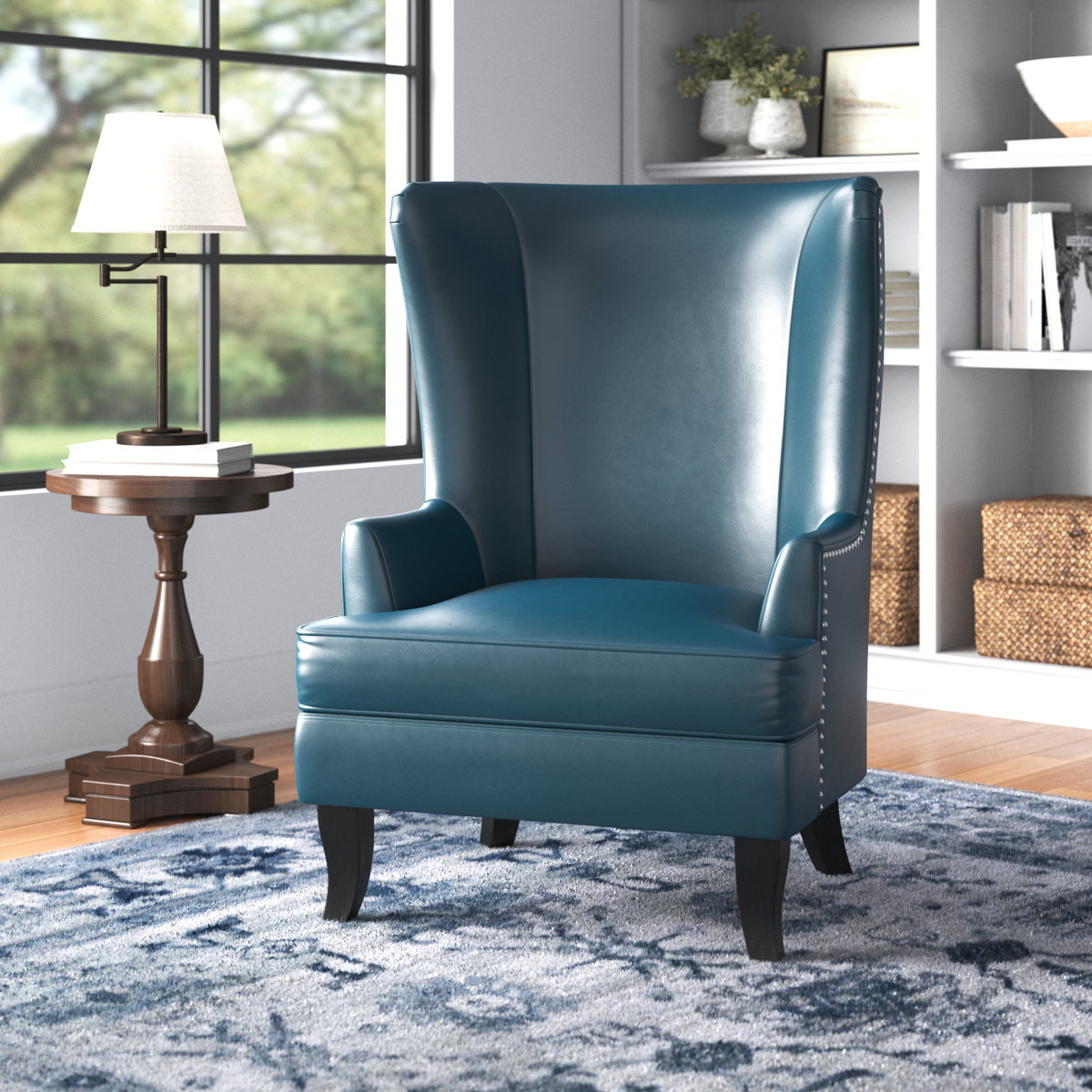 Three Posts™ Brookport 77.98Cm Wide Wingback Chair & Reviews | Wayfair