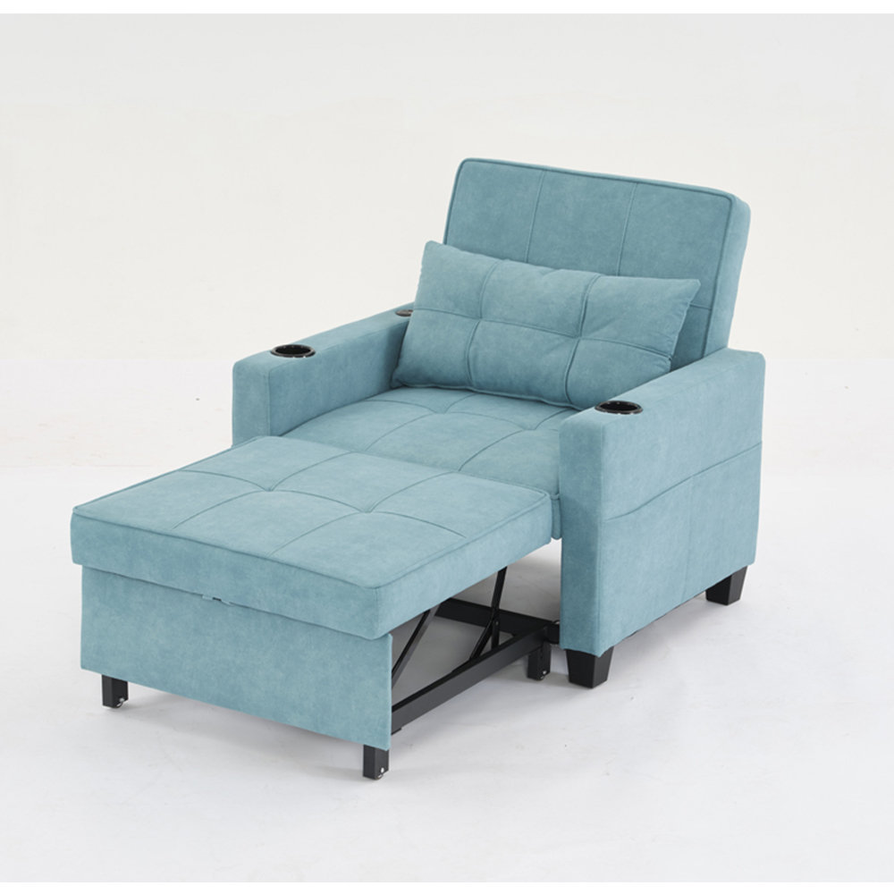Latitude Run® 3-In-1 Pull Out Sleeper Chair Futon Chair | Wayfair