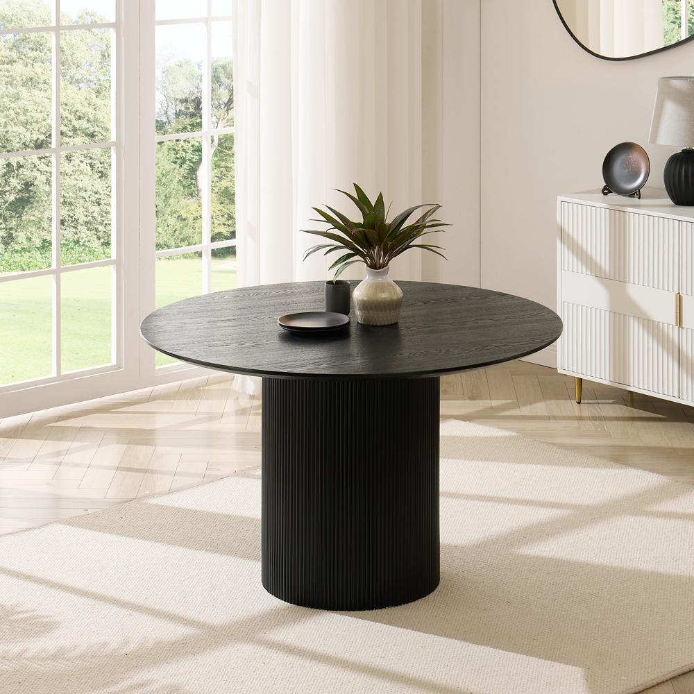 17 Stories Taino Japandi Round Dining Table | Wayfair.co.uk