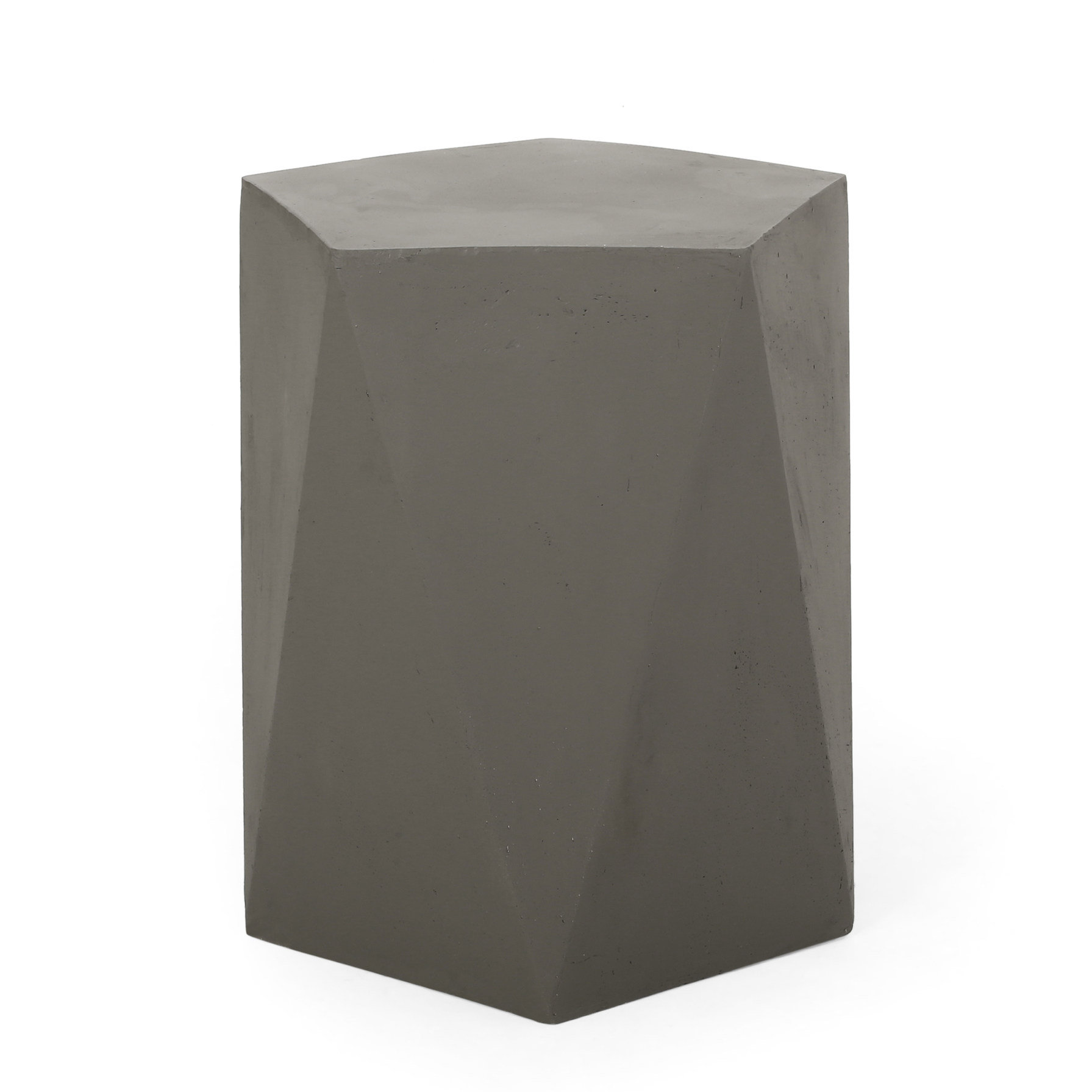 Wrought Studio™ Modern Pentagonal Lightweight Concrete Side Table ...