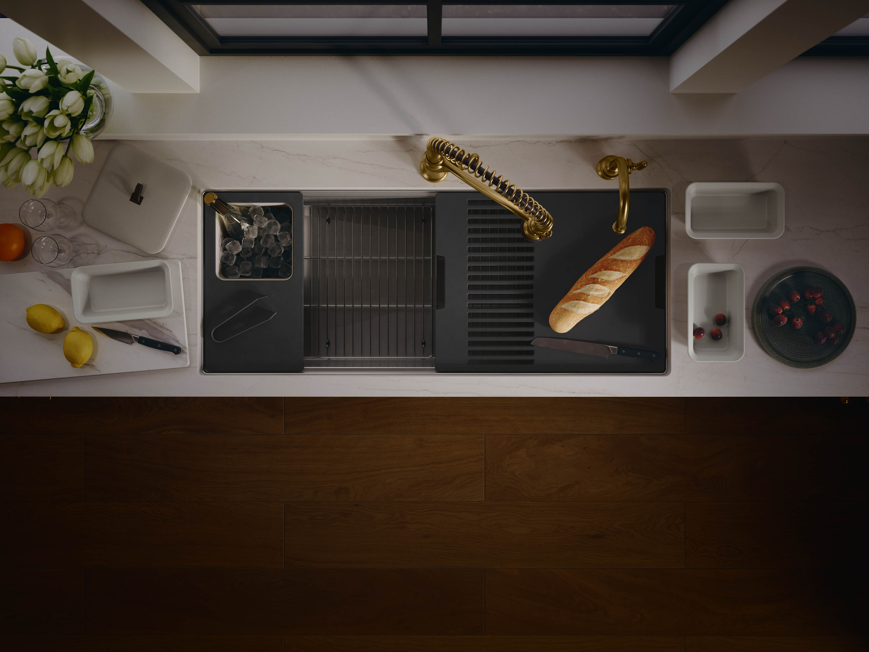 Kohler Ice Bucket Holder | Wayfair