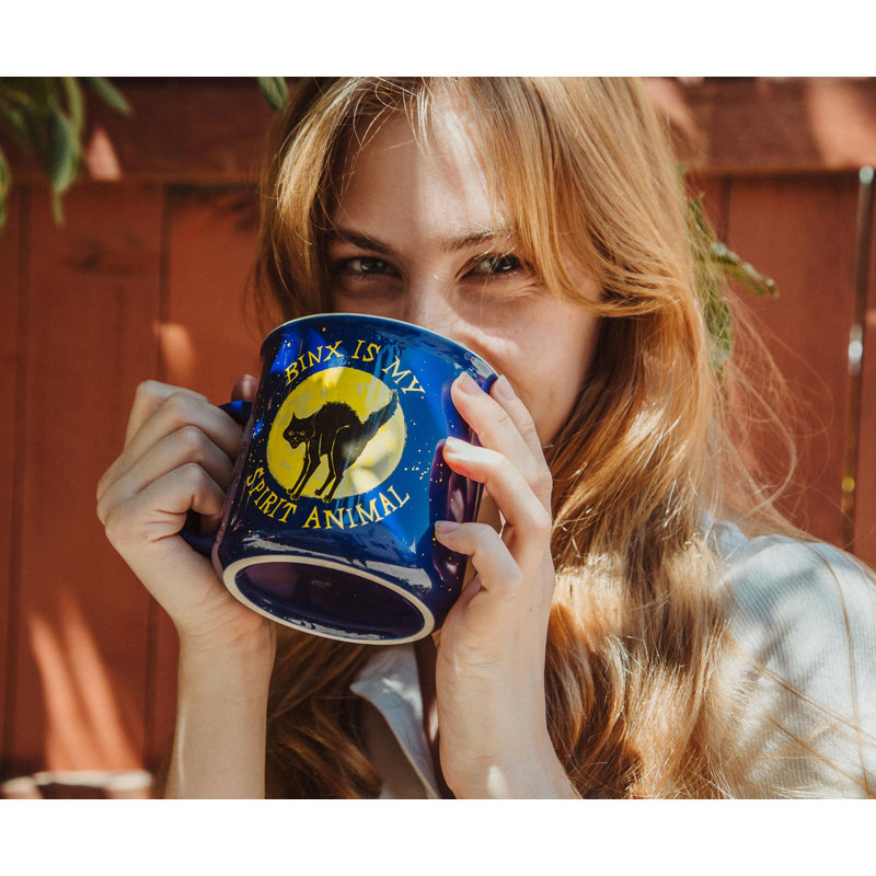 Trinx Disney Hocus Pocus "binx Is My Spirit Animal" Ceramic Camper Mug ...
