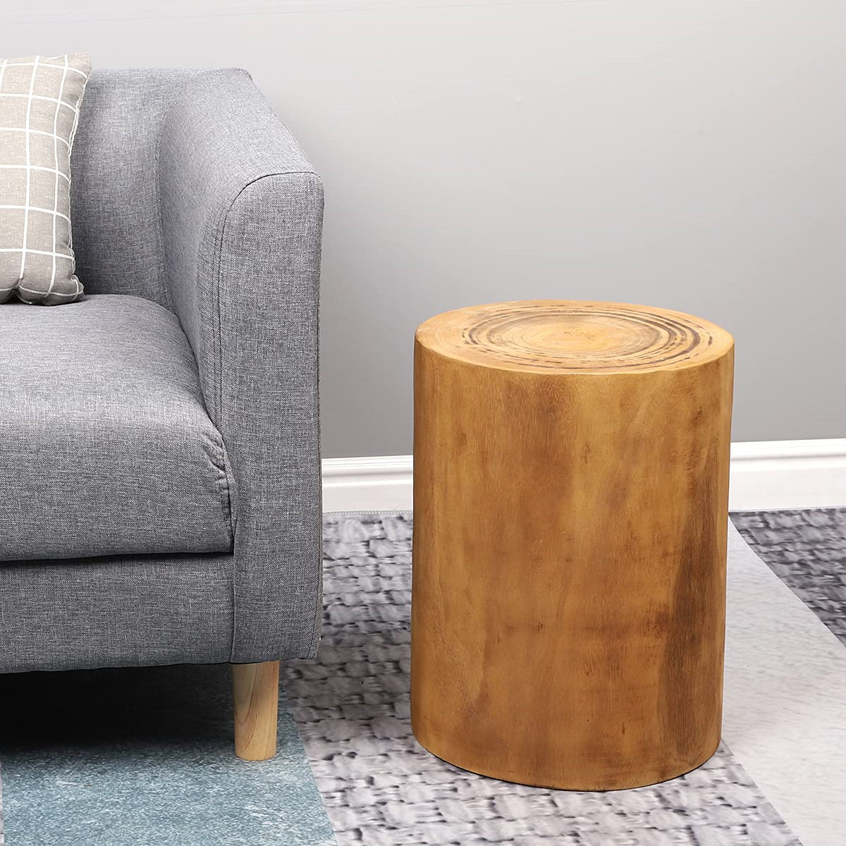 Millwood Pines Indoor Outdoor Wooden Tree Stump Table Round Tree Stump ...