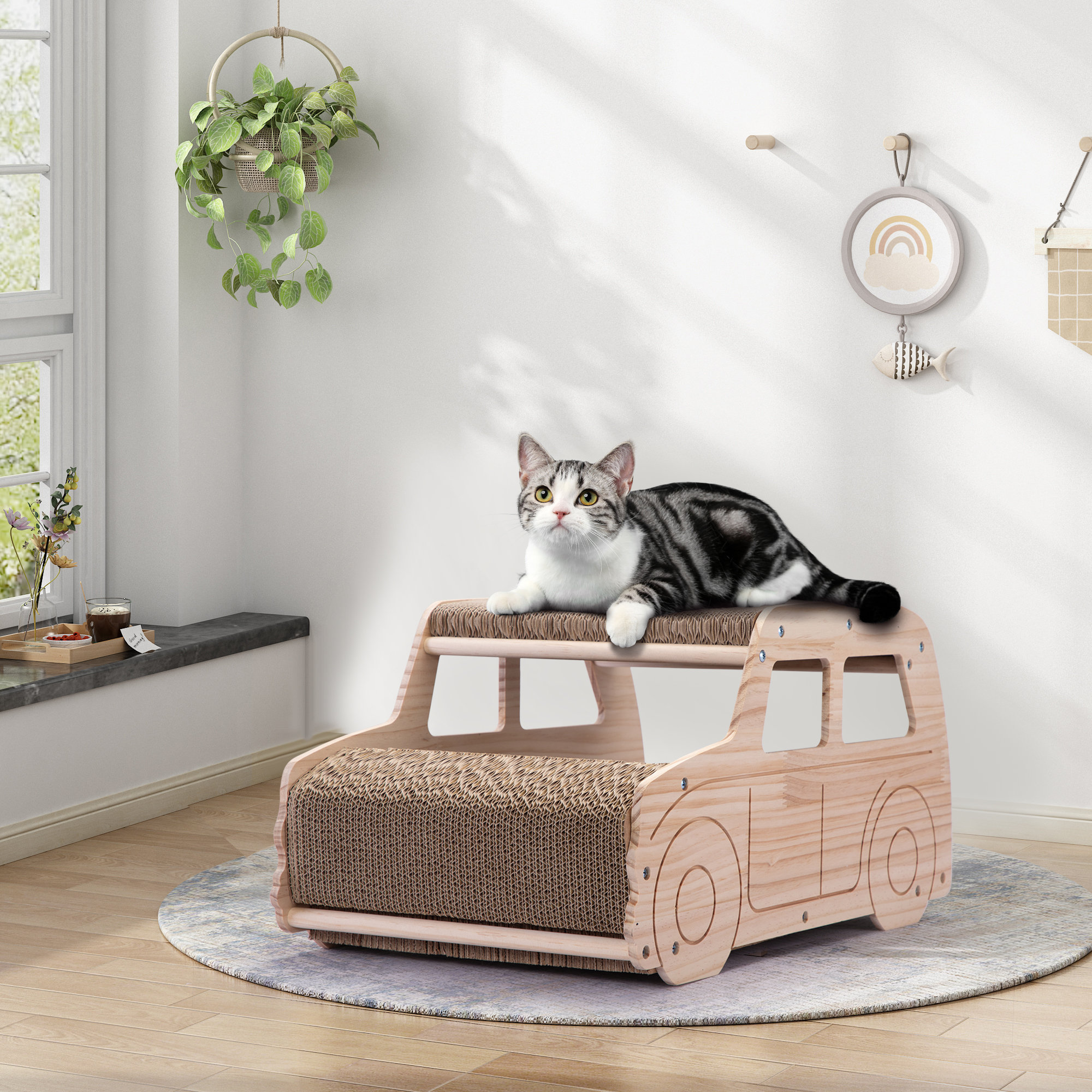 Tucker Murphy Pet™ Cat Scratcher Cardboard Lounge Bed - Wayfair Canada