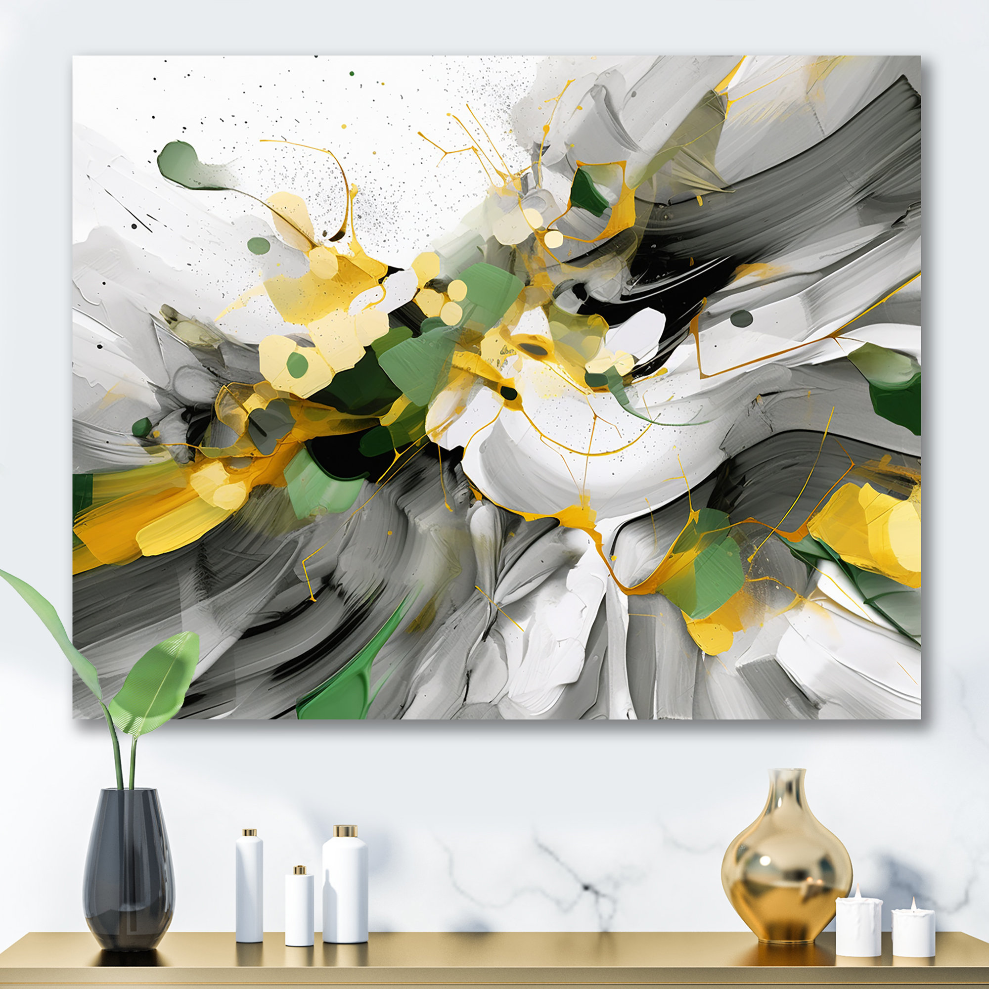 Design Art Dynamic Waveforms On Canvas Print | Wayfair
