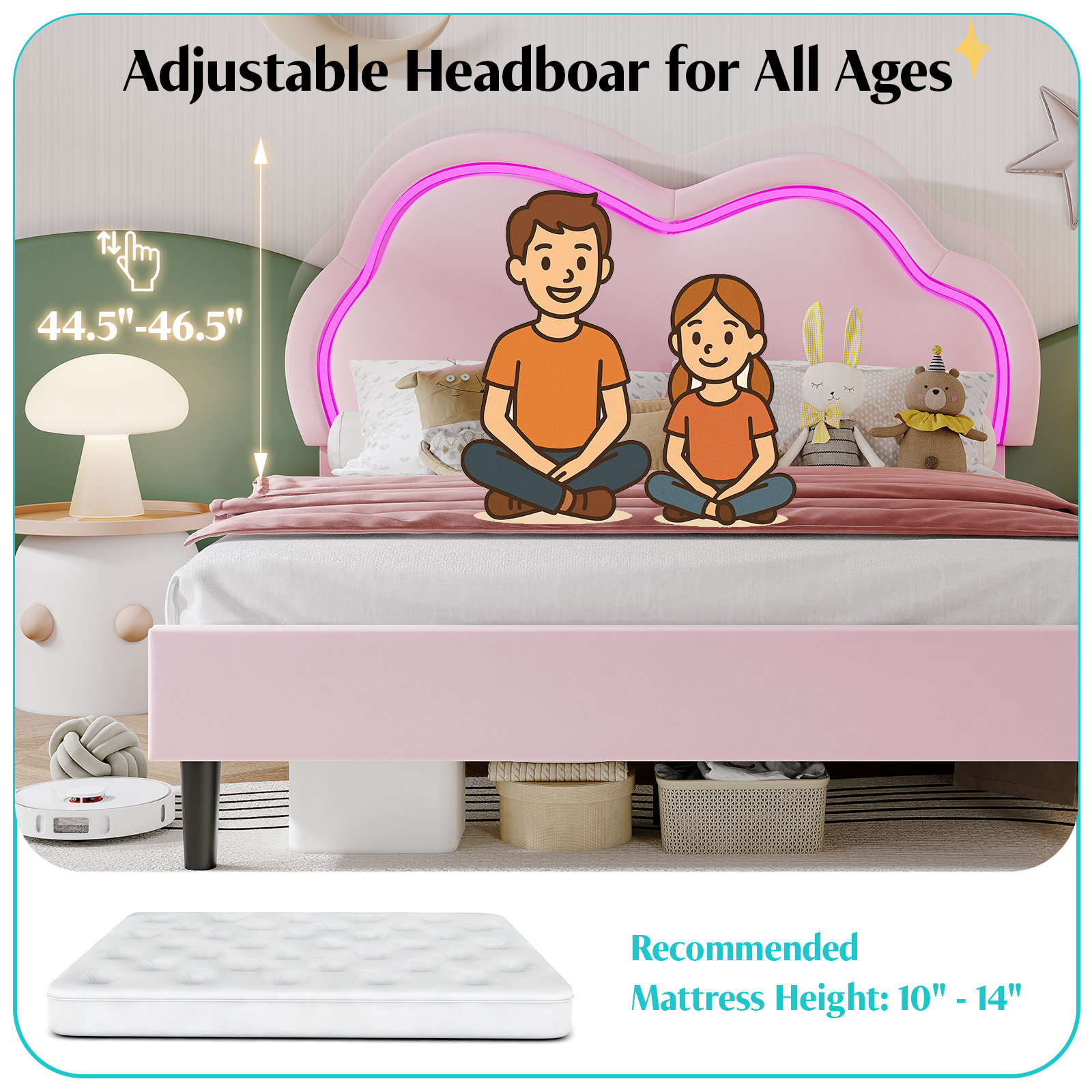 Viv + Rae™ Landover Upholstered Platform Bed & Reviews | Wayfair