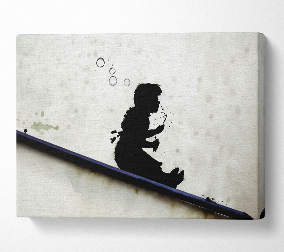 Marlow Home Co. Drain Pipe Bubble Girl - Wrapped Canvas Art Prints ...