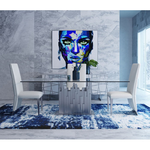 Stainless Steel Kitchen & Dining Tables You'll Love | Wayfair