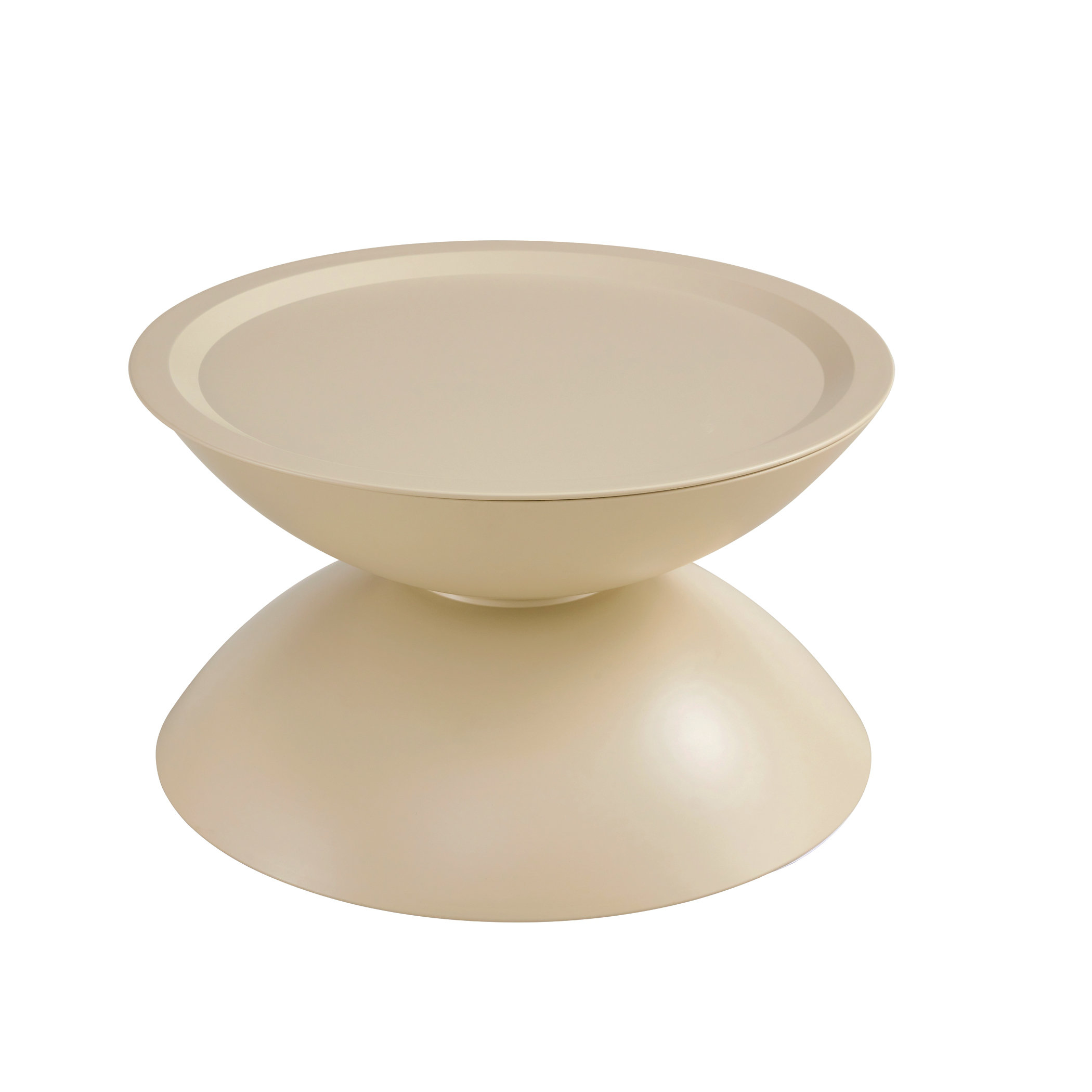 Wrought Studio™ MILK WHITE Coffee Round Tables With STORGE MOVABLE ...