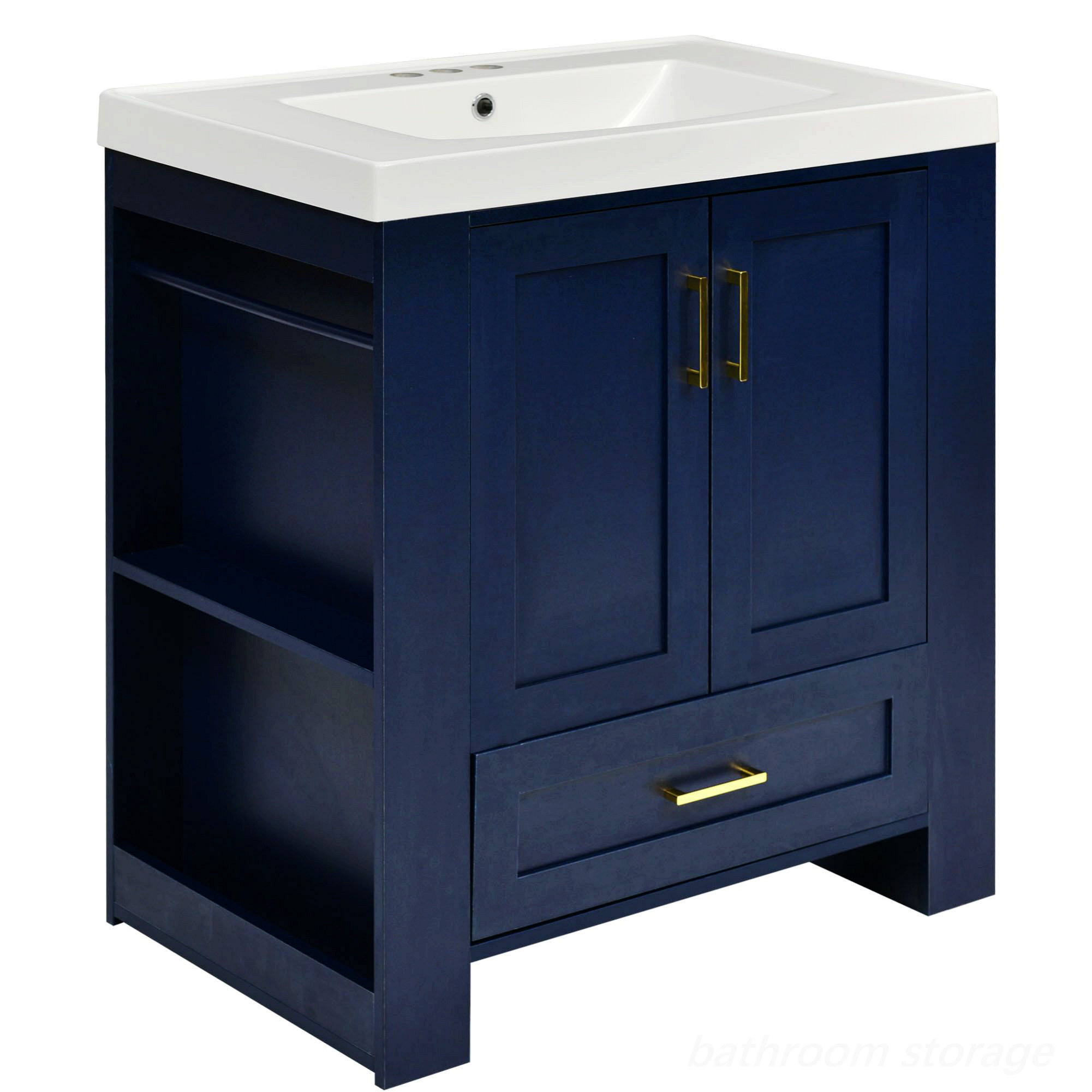 Wildon Home® Freestanding Bathroom Vanity With Basin Sink, Bathroom ...