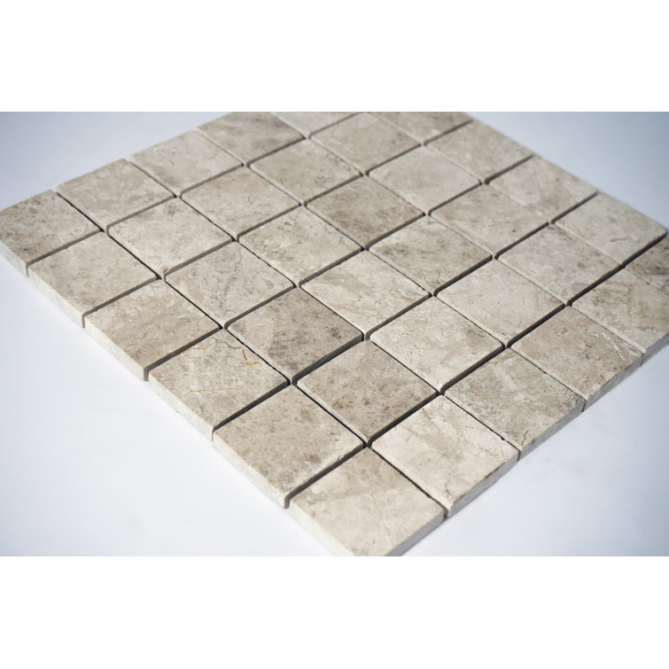 Maricera 12" x 12" limestone Grid Mosaic Wall & Floor Tile - Wayfair Canada