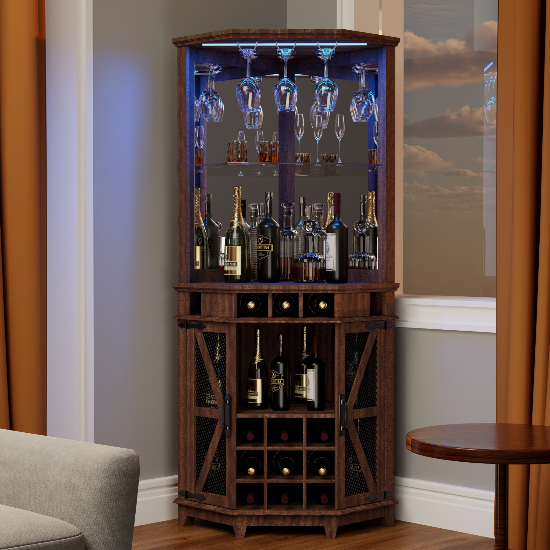 corner bar unit ideas