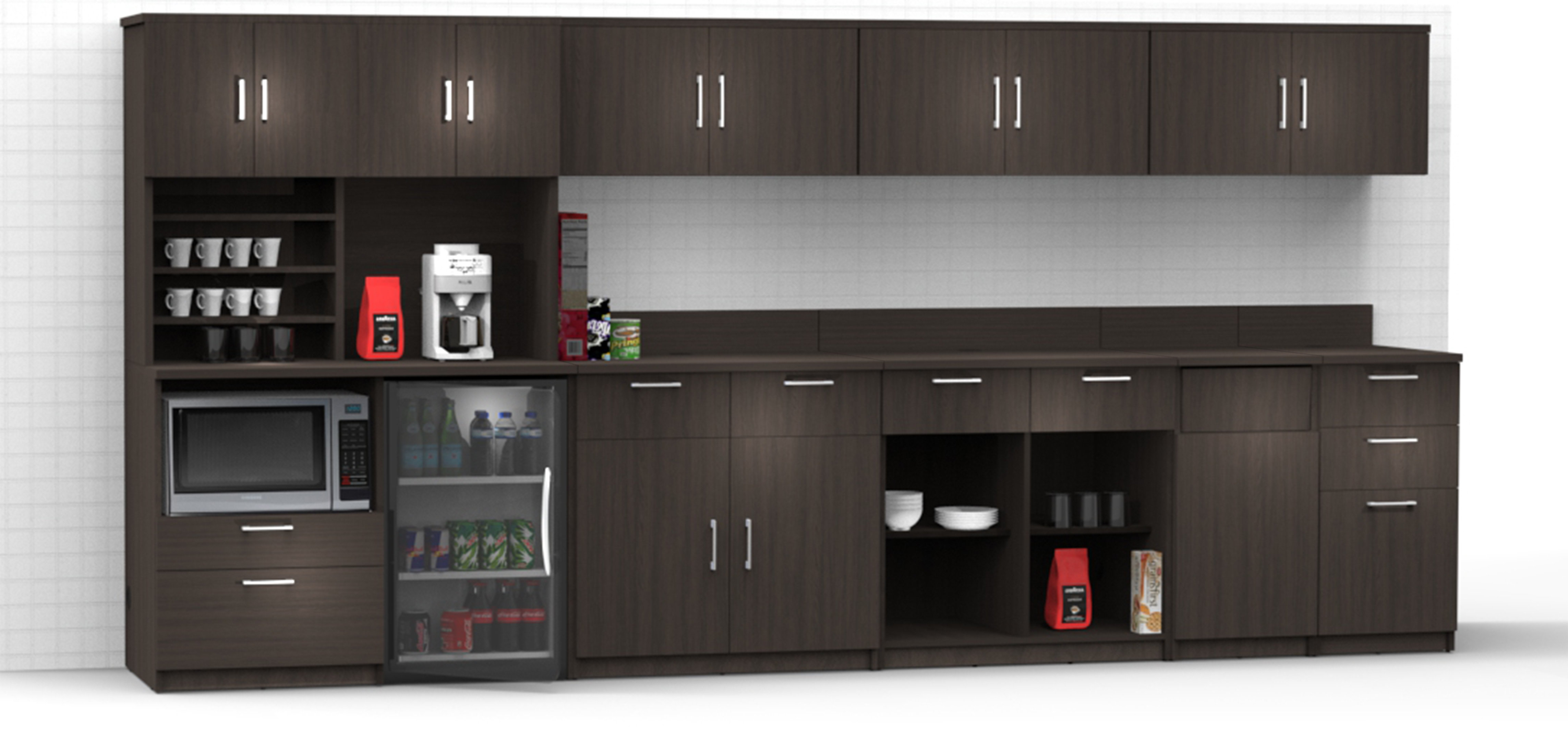Breaktime Buffet Sideboard Kitchen Break Room Lunch Coffee Kitchenette ...