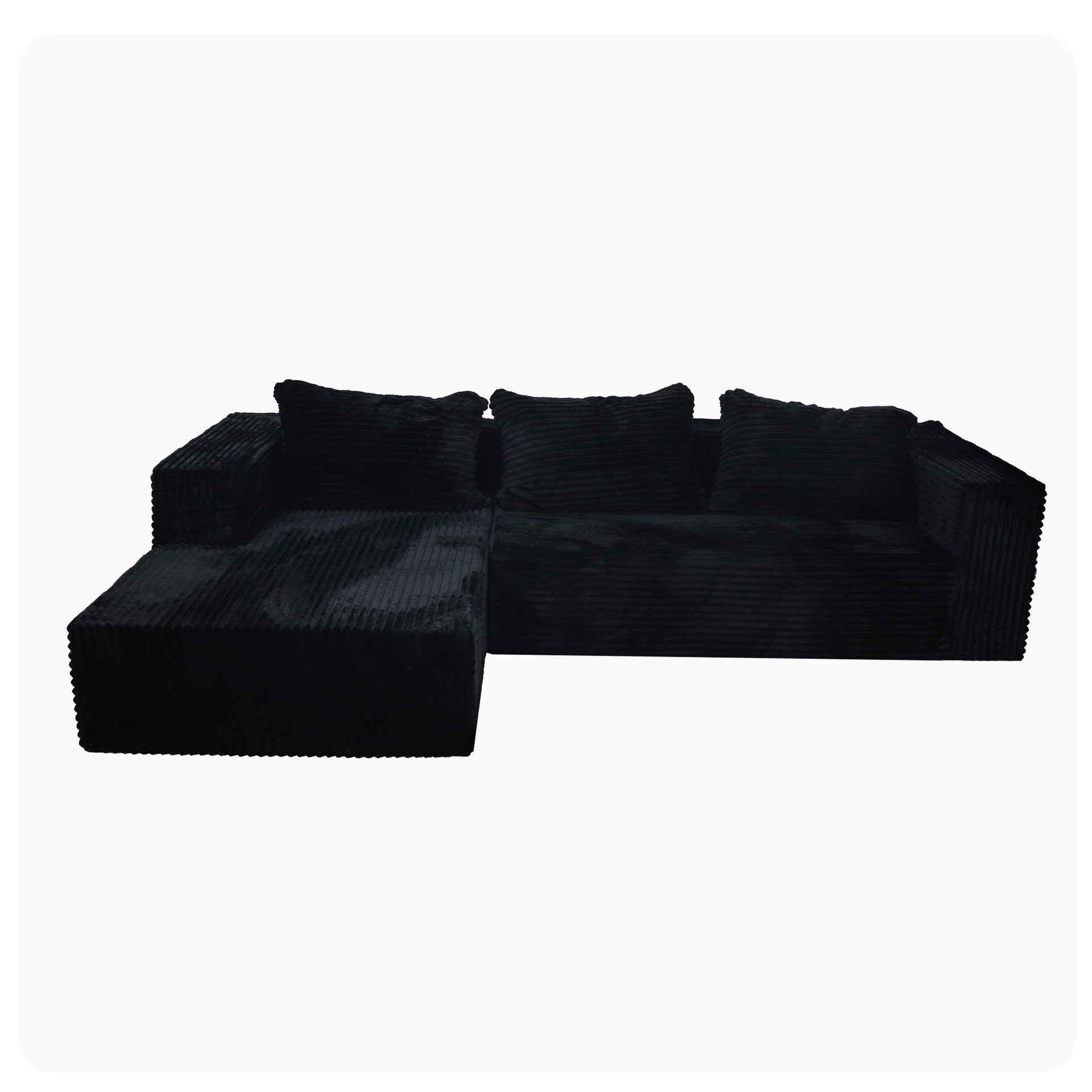 Latitude Run® Modern L Shaped Modular Sectional With Chaise, 3 - Seat ...