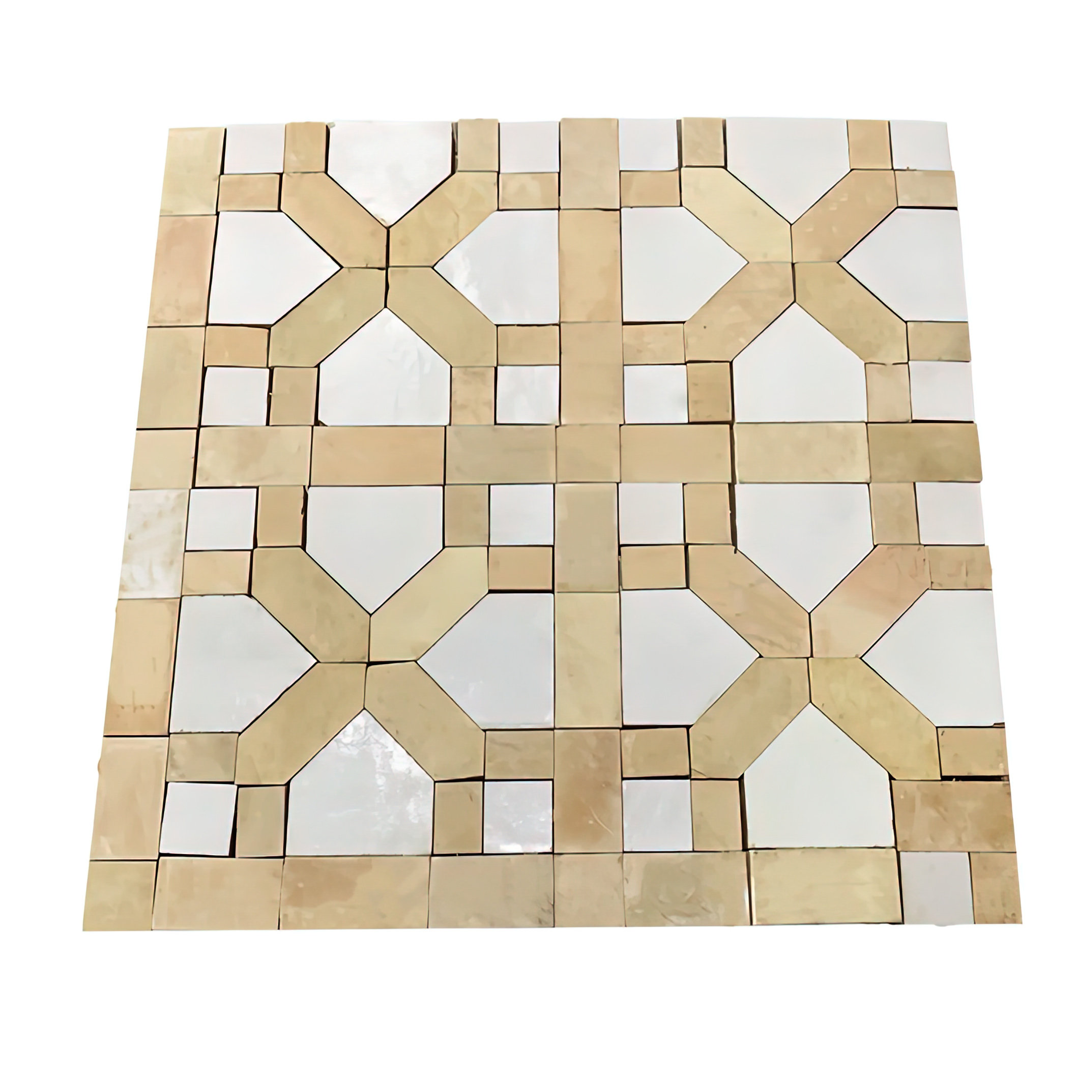 Moroccan Mosaic Tile House Cordoba Zellige 12" x 12" Mosaic Wall Tile ...