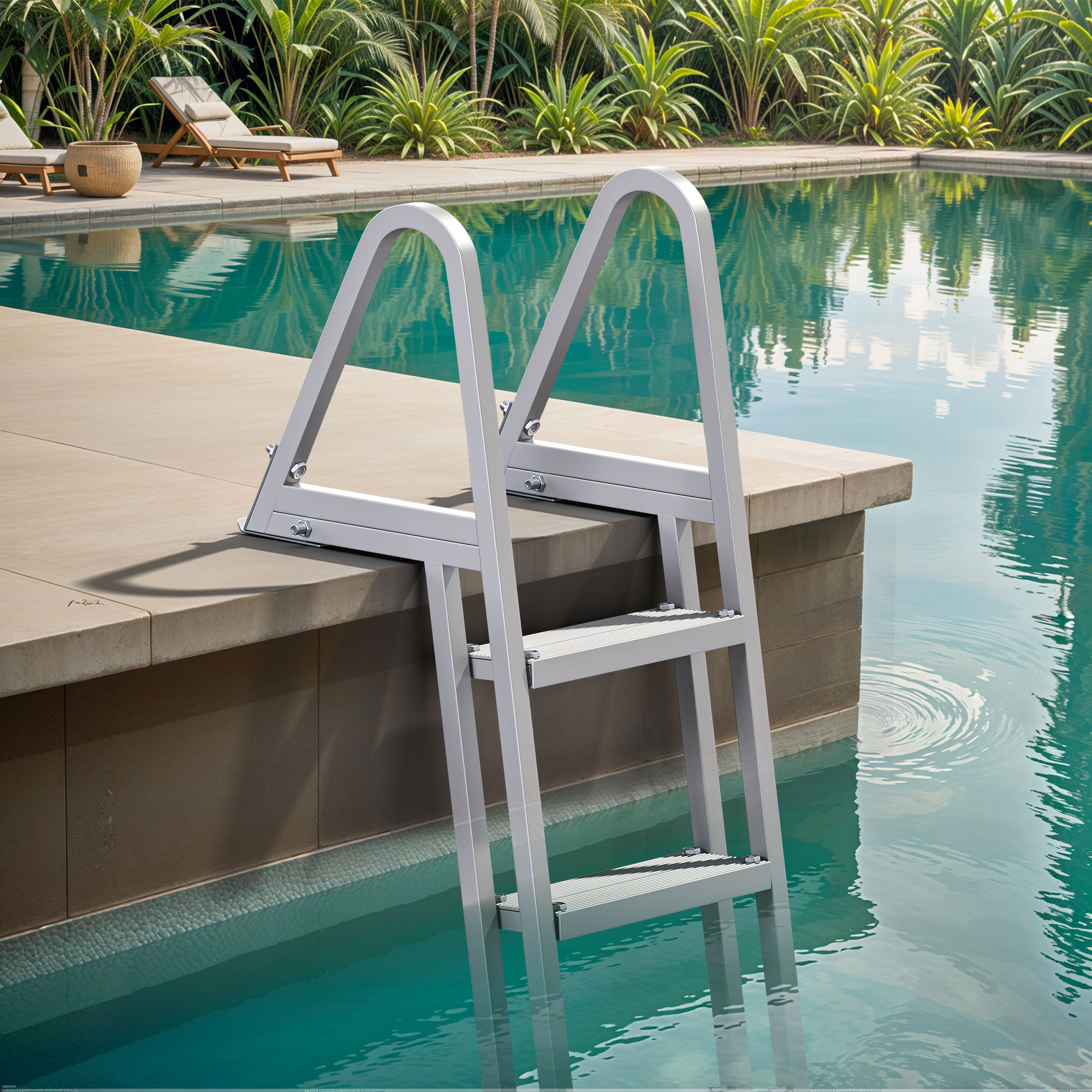 WFX Utility™ 3 - Step Aluminum Lightweight Step Ladder | Wayfair