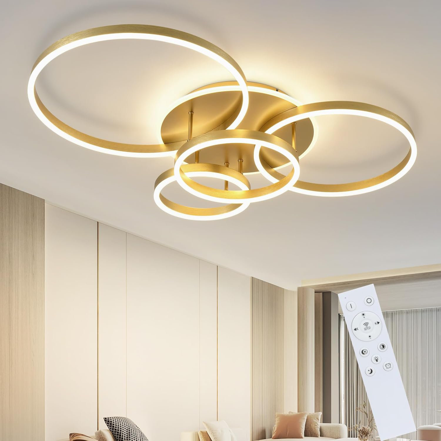 Ivy Bronx LED ceiling lamp ceiling light living room - 98CM living room ...