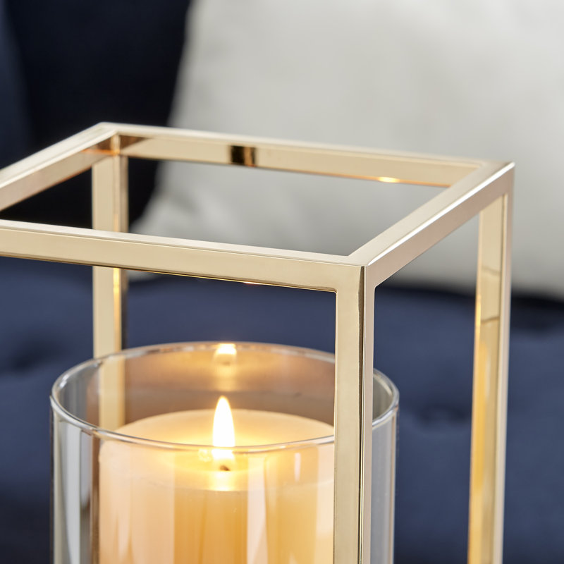 Willa Arlo™ Interiors Metal Candle Holder Hurricane & Reviews | Wayfair