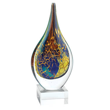 Viz Glass Handmade Glass Abstract Wall Decor & Reviews | Wayfair