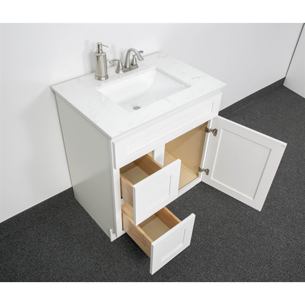 United Cabinetry 30'' Bathroom Vanity Base Only & Reviews | Wayfair
