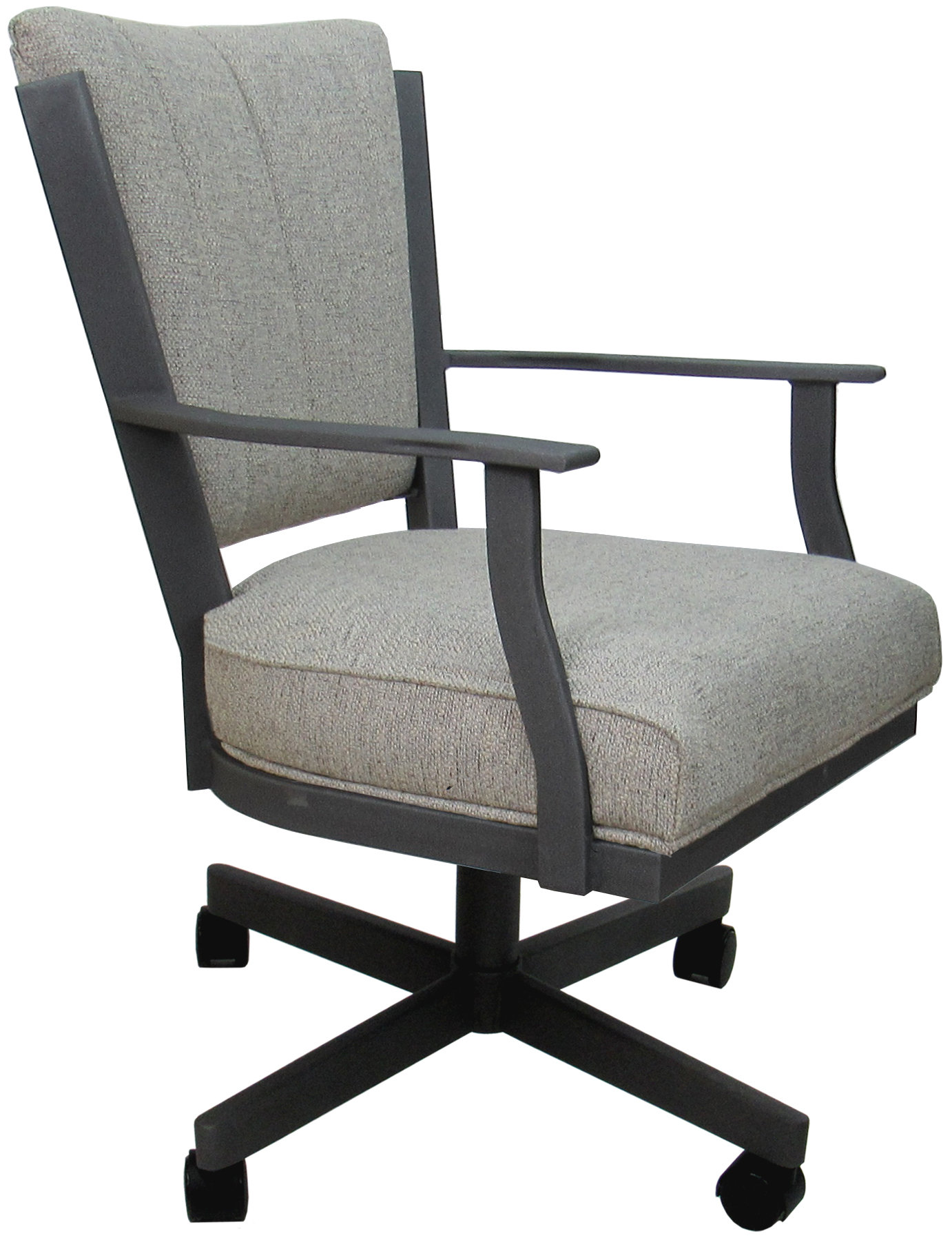 Red Barrel Studio® Damiah Swivel Dining Caster Chair with Arms | Wayfair