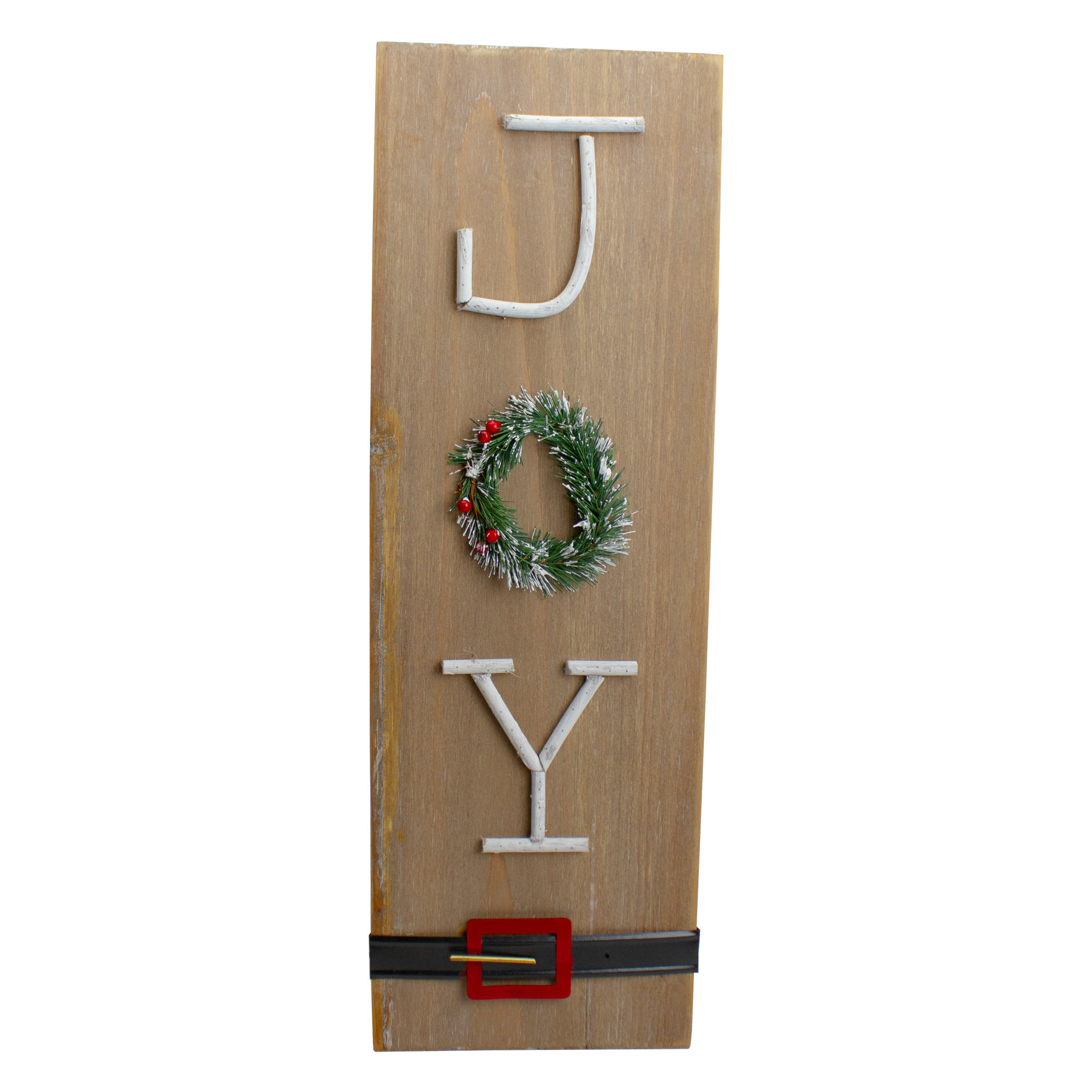Northlight Seasonal 23.75" Vertical Beige Wooden Joy Christmas Sign ...