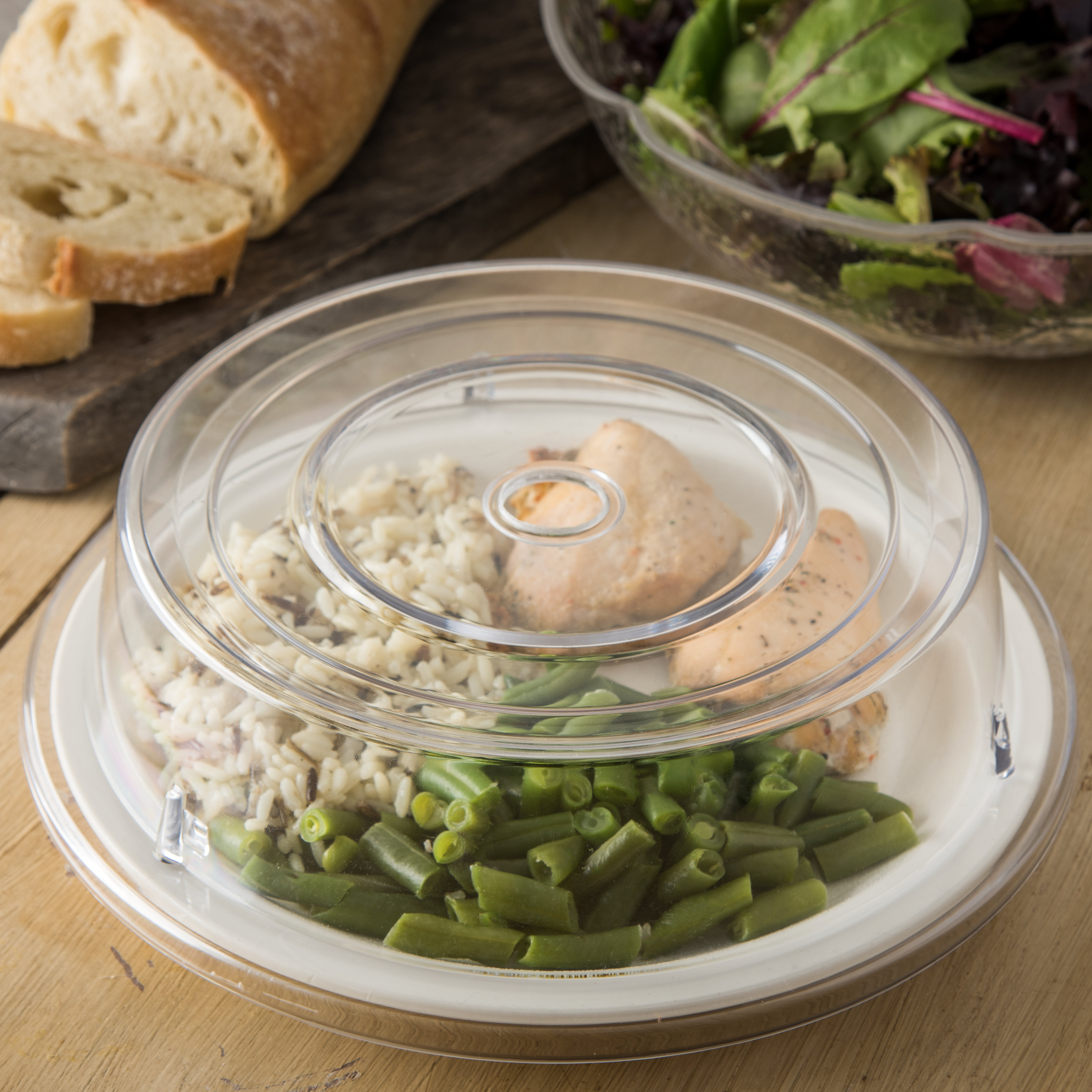 Carlisle Food Service Products Circle Plastic Food Storage Container ...