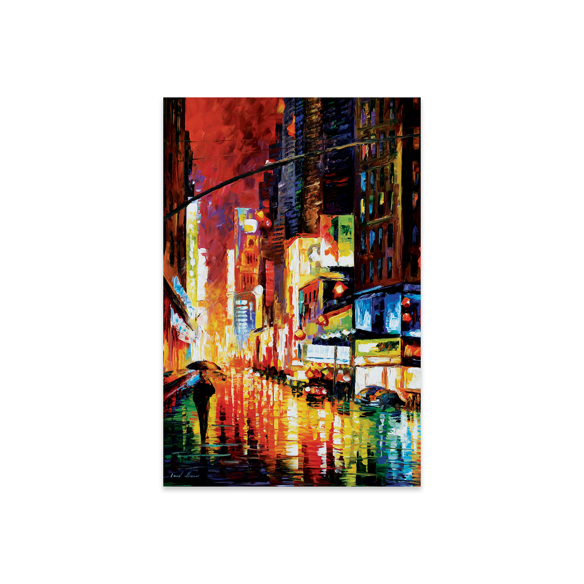 Red Barrel Studio® Times Square On Plastic / Acrylic by Leonid Afremov ...