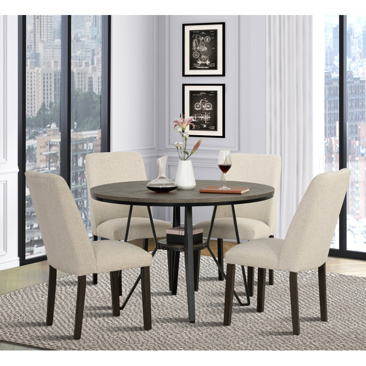 Trent Austin Design® Nydia Round Metal Base Dining Table & Reviews ...