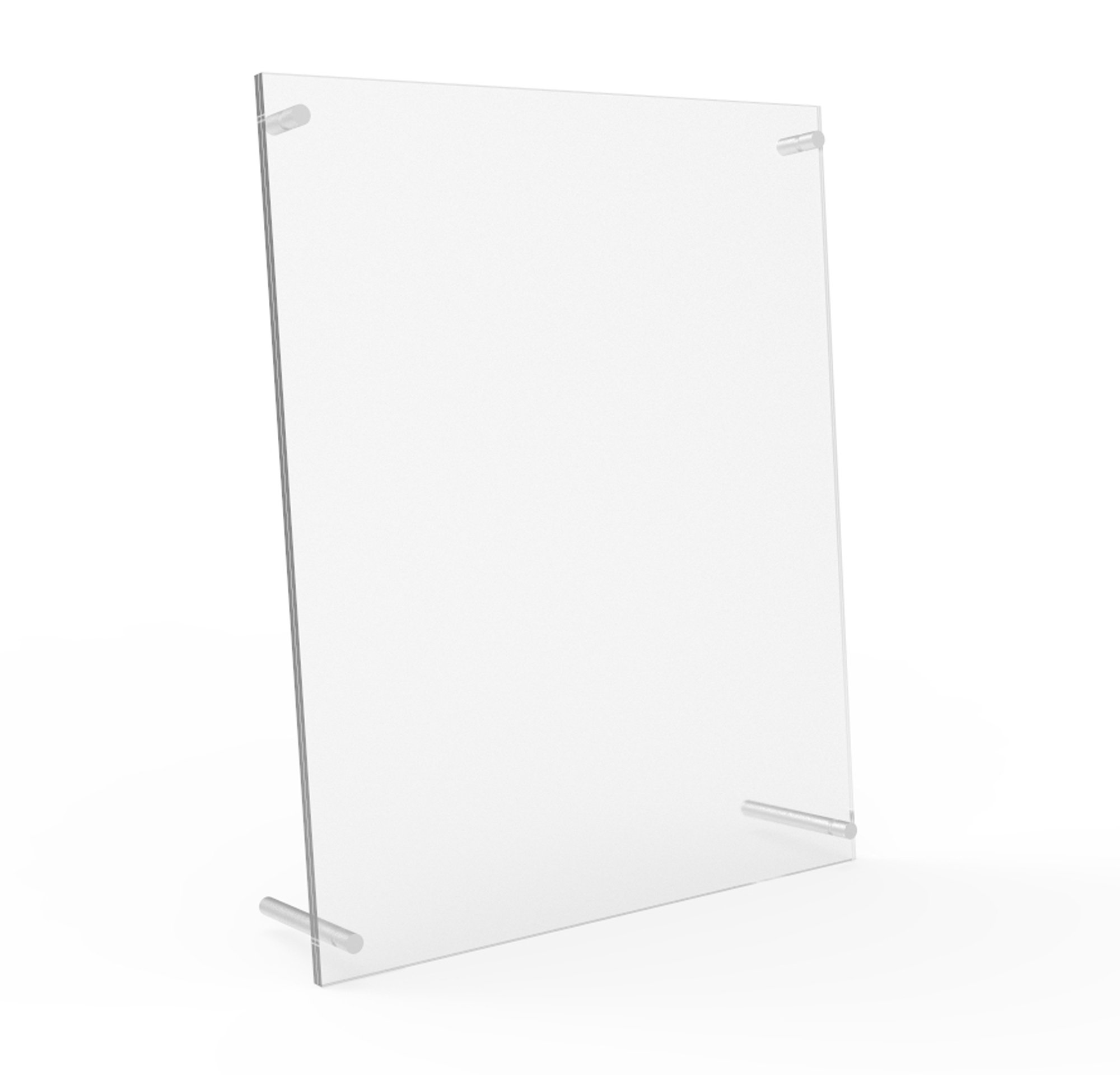 Ebern Designs Acrylic Picture Frame8.5 x 11" with Standoff Hardware ...