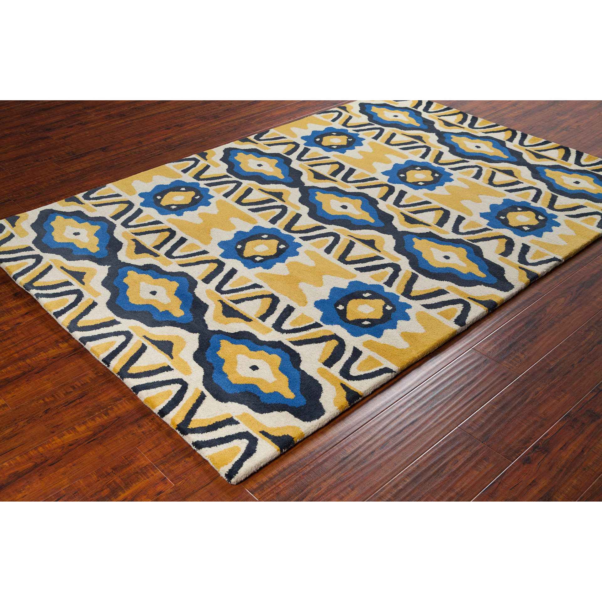 Wade Logan® Cloral Authentic Handmade and Hand Tufted Southwestern ...