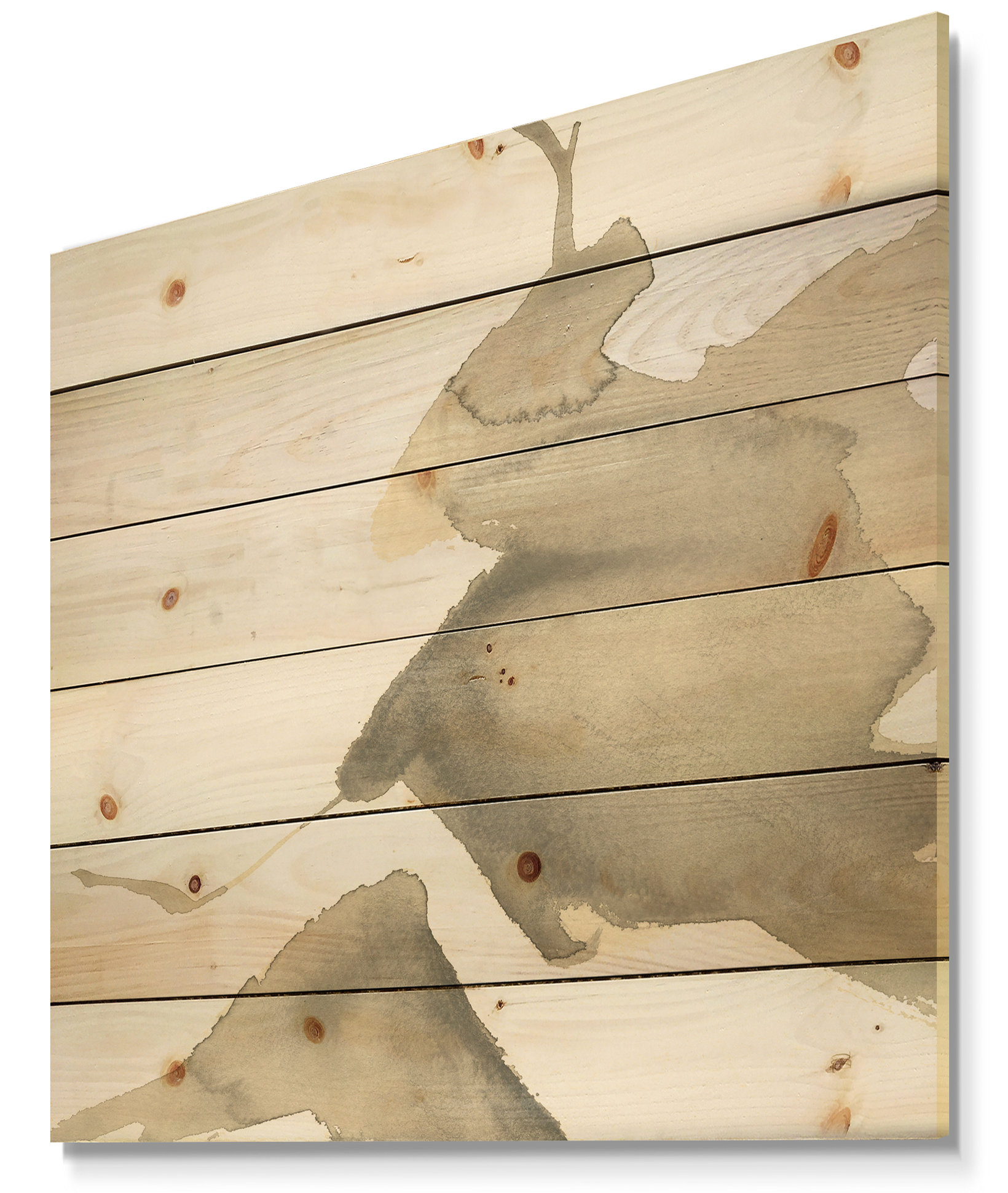 East Urban Home Minimal Geometric Zen V - Transitional Print on Natural ...