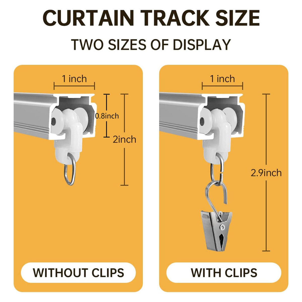 Symple Stuff Curtain Tracks Ceiling Wall Mounted Heavy-Duty Curtains ...
