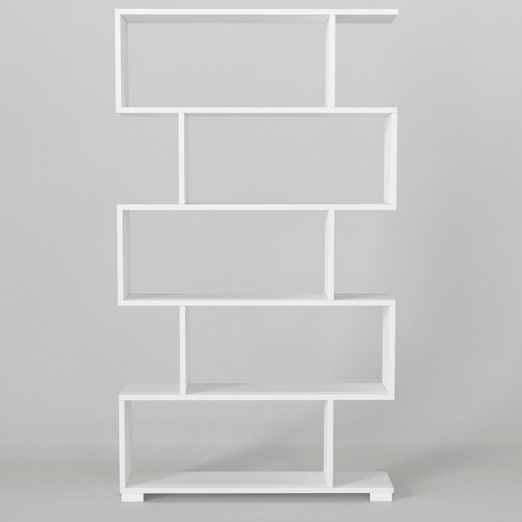 17 Stories Jaoni 160Cm H x 90Cm W Geometric Bookcase & Reviews ...