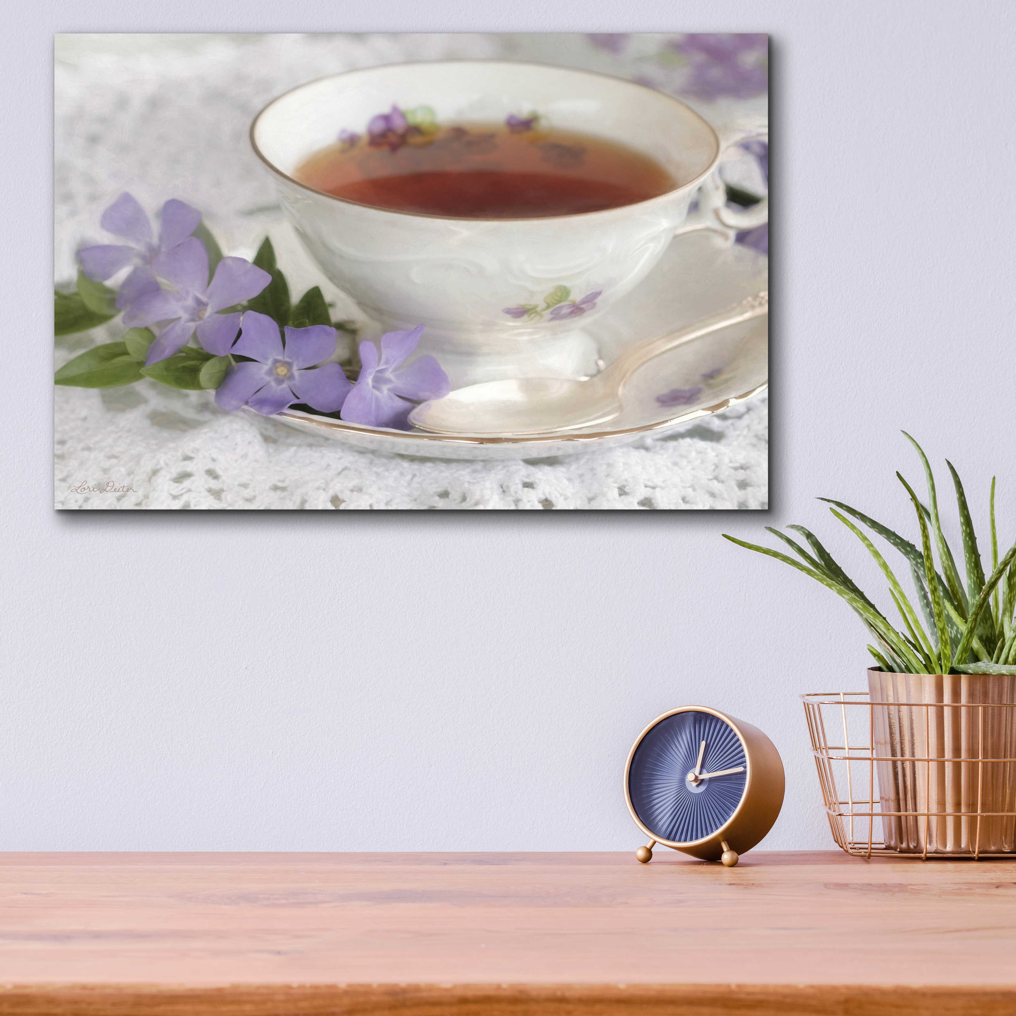 Latitude Run® Periwinkle and Tea - Unframed Print | Wayfair