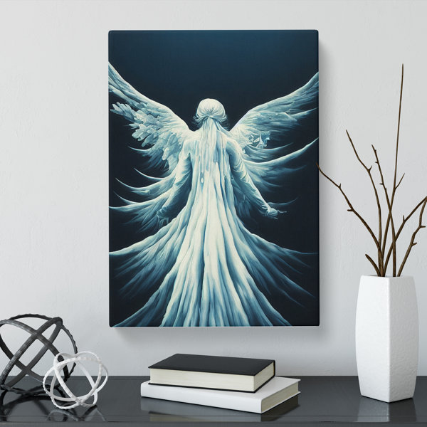 Marlow Home Co. Erfried Dripping Angel - Wrapped Canvas Print | Wayfair ...