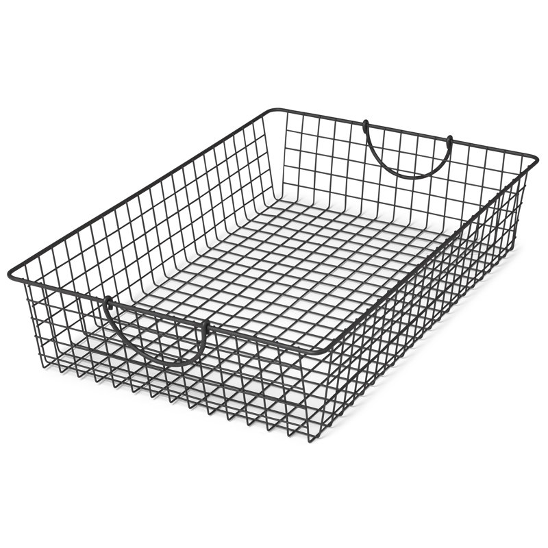 Williston Forge Stowaway Large Metal/Wire Basket & Reviews | Wayfair