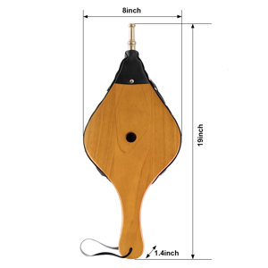 House of Hampton® Maura Wood Fireplace Bellows 19"x 8" Large Bellow ...