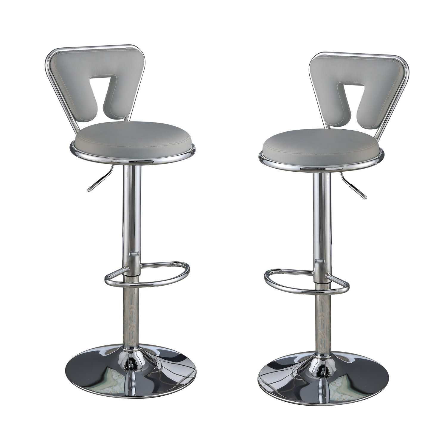 Wrought Studio™ Anrea Swivel Adjustable Height Bar Stool | Wayfair