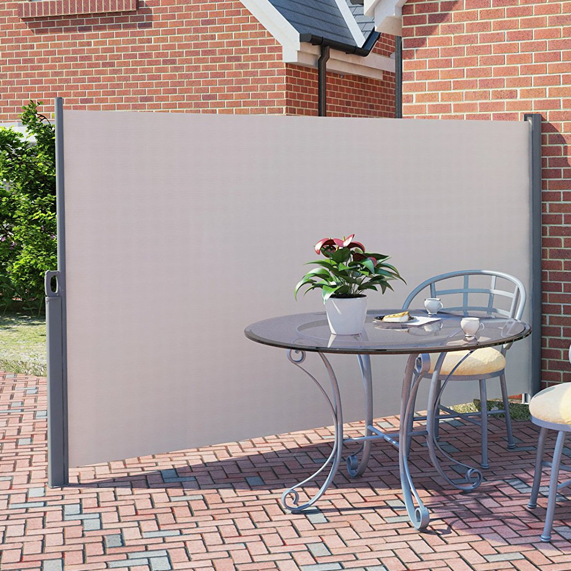 Sol 72 Outdoor™ Madalynn Sol 72 Outdoor™ 118.1" W Manual Side Awning in ...