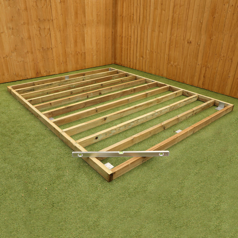 Mercia Garden Products Mercia 10 x 8 Pressure Treated Wooden Shed Base ...