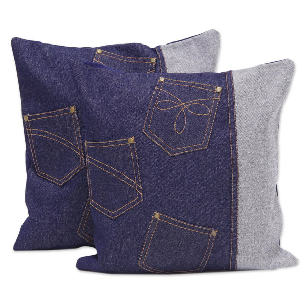 Novica Cotton Reversible Pillow Cover | Wayfair