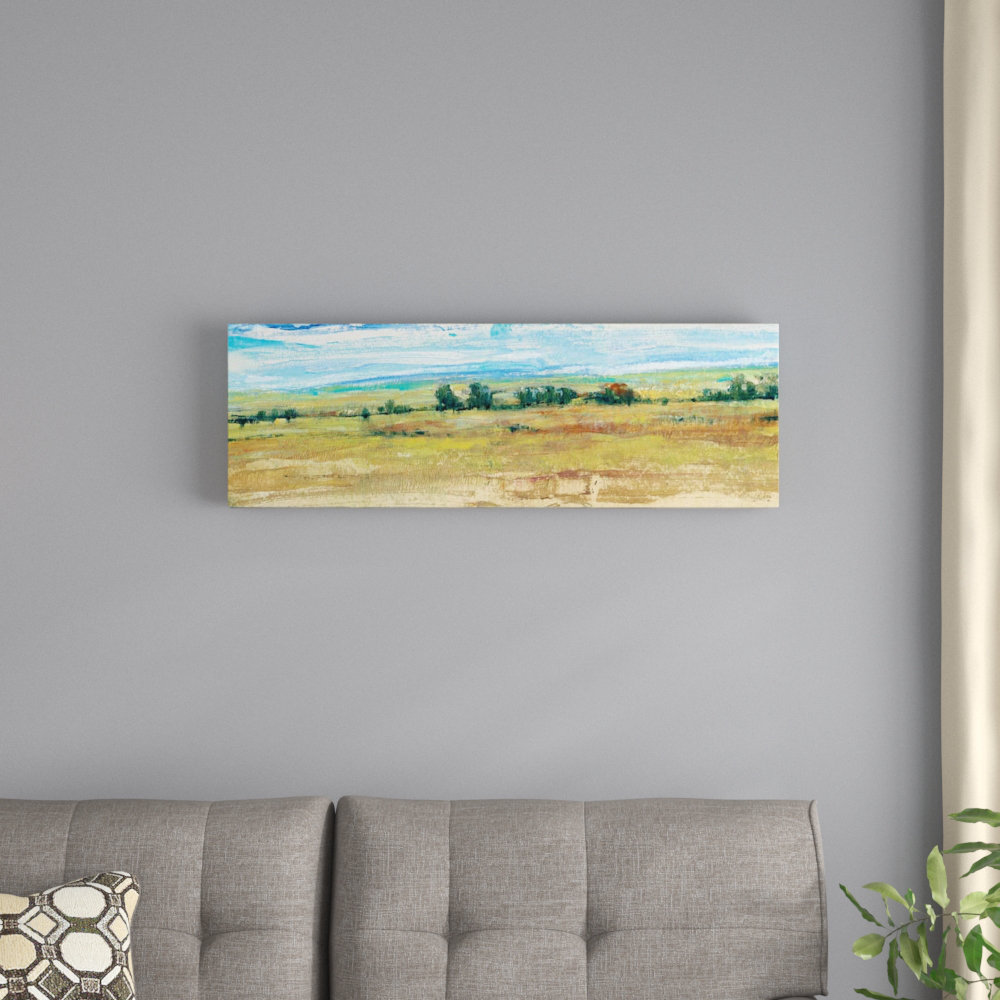 East Urban Home 'Distant Treeline Panel I' Print on Canvas | Wayfair