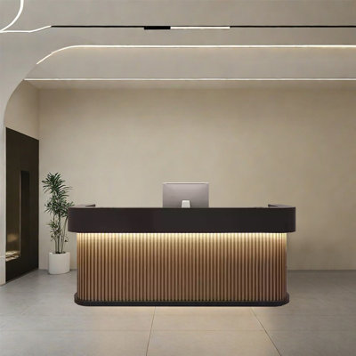 OX Art Reception Desk Multifunctional Computer Desk, Front Desk Table ...
