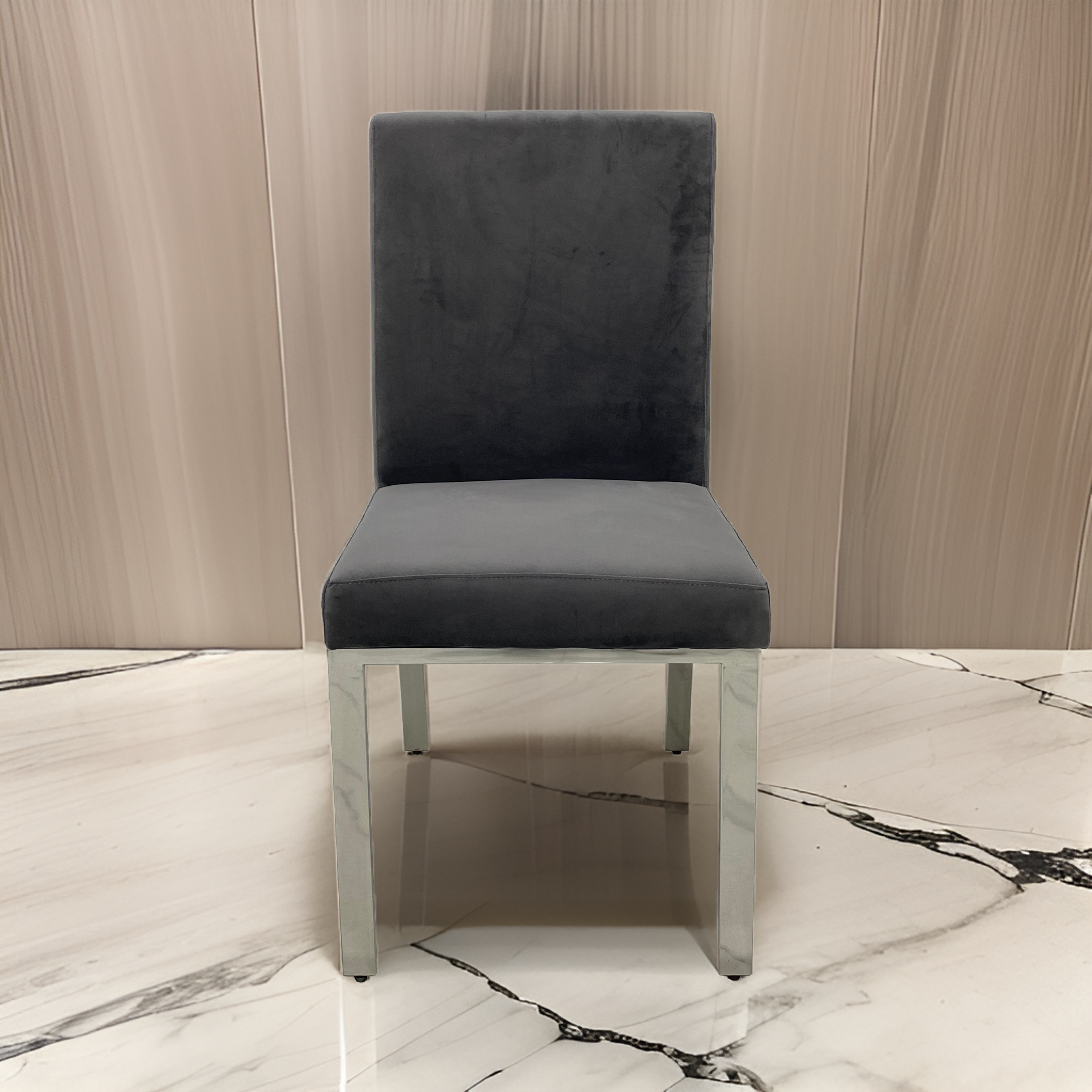 Ivy Bronx Kyrsti Velvet Metal Parsons Chair Dining Chair | Wayfair